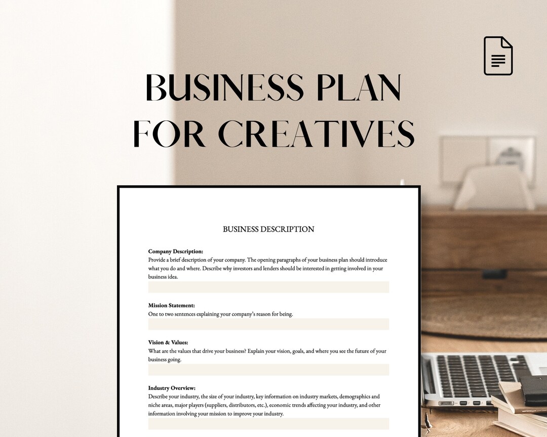 Business Plan Template for Creatives & Designers - Etsy