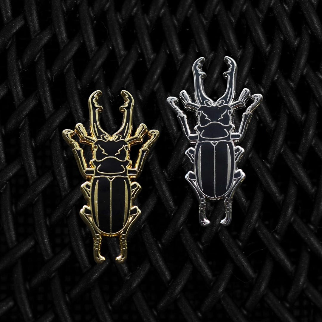 Stag Beetle Hard Enamel Pin, Insect Accessories, Entomology Gifts, Bug ...