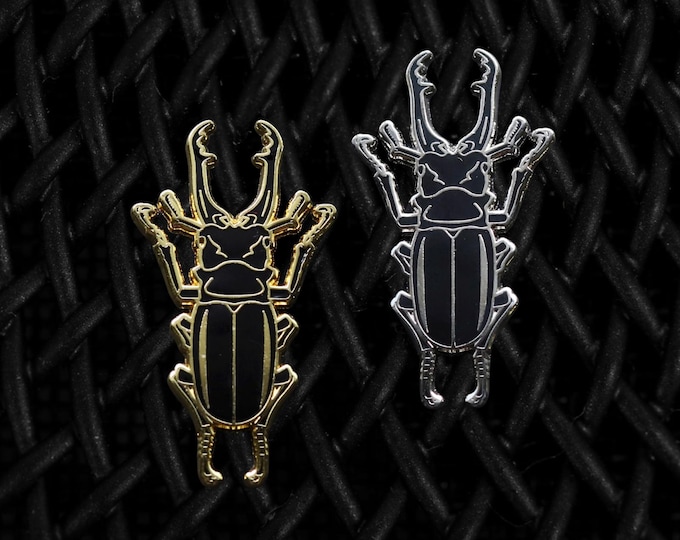 Bugbeans Stag Beetle Deer Enamel Pin - Etsy Canada