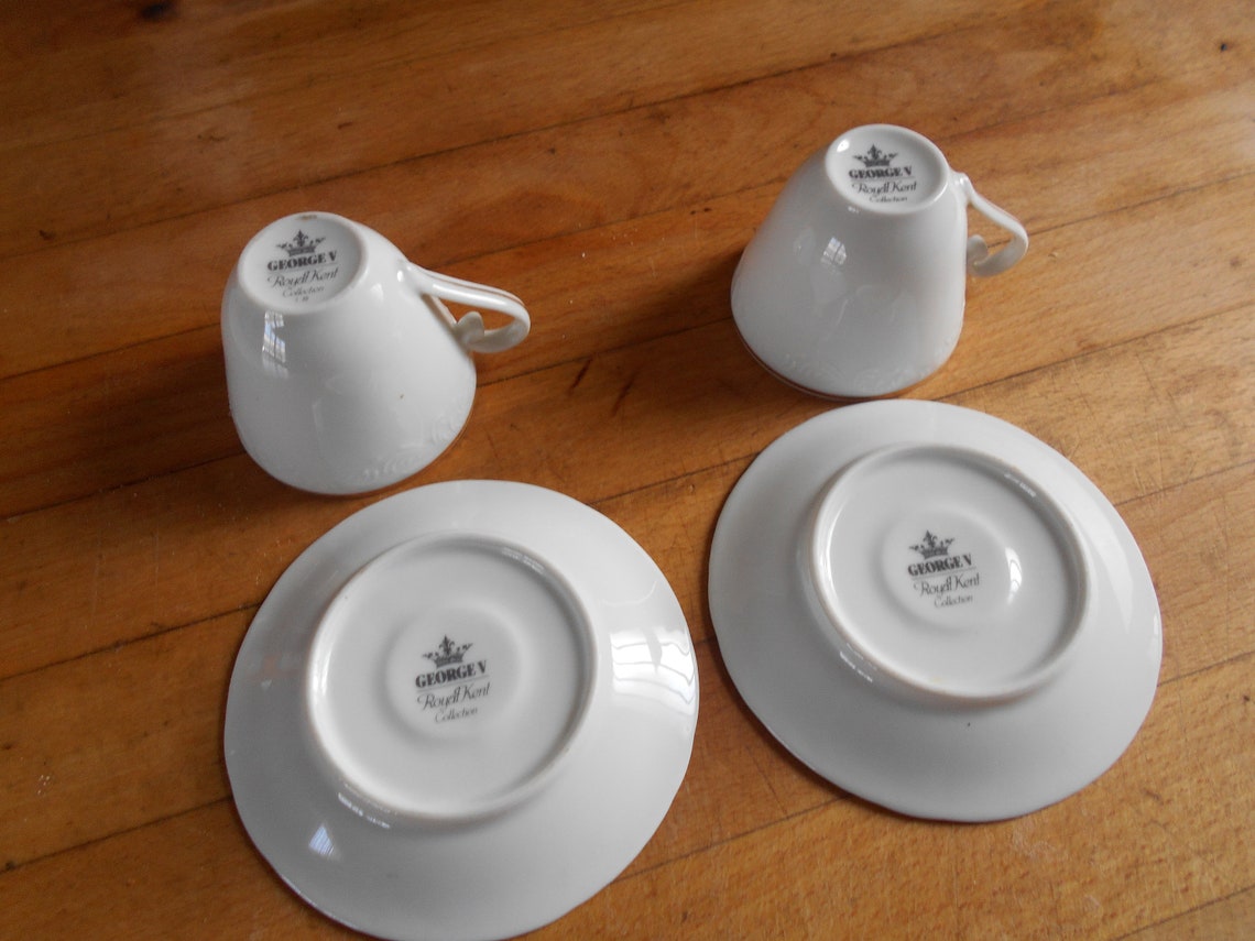 Royal Kent Fine Porcelain George V Two Piece Cup - Etsy