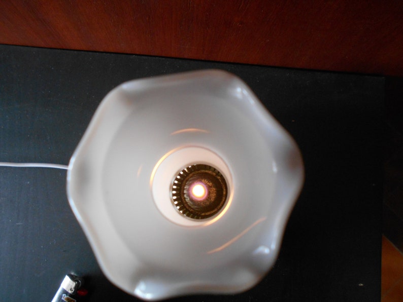 1 Vintage Opaline Oil Lamp With Flower Decoration in Relief. - Etsy