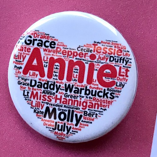 Tomorrow Pin Annie the Musical Pinback Button Musical - Etsy