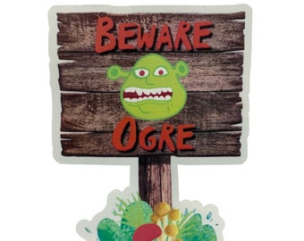 Beware Ogre Swamp Sign - Etsy