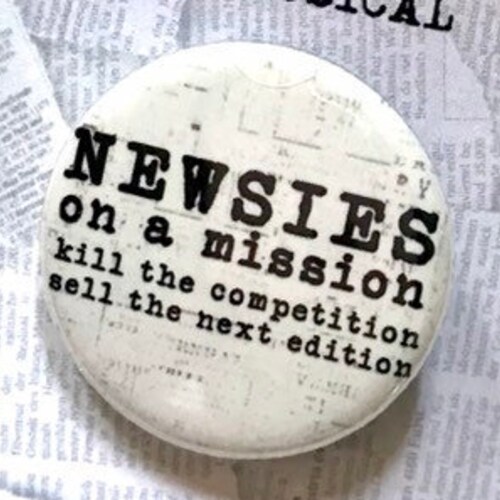 NEWSIES Jacobi's Deli Inspired Pinback Button Badge - Etsy