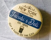 NEWSIES Jacobi's Deli Inspired Pinback Button Badge - Etsy
