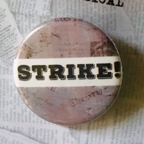 NEWSIES Strike Inspired Pinback Button Badge Magnet Musical | Etsy