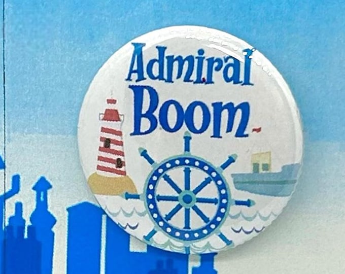 Mary Poppins the Musical Inspired Admiral Boom Character Pin, Pinback ...