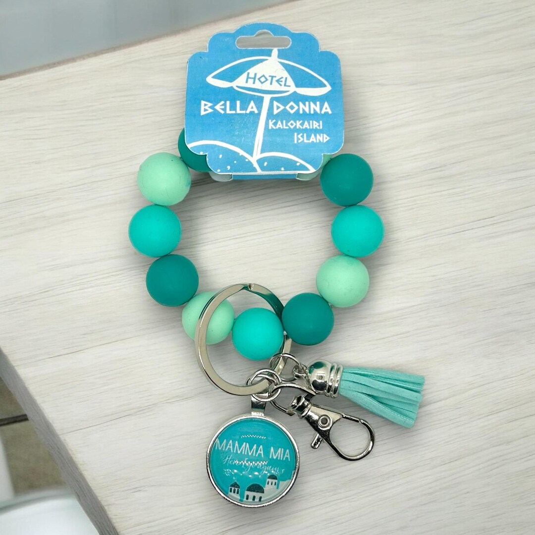 Mamma Mia Musical Inspired Silicone Beaded Wristlet, Keychain, Musical ...