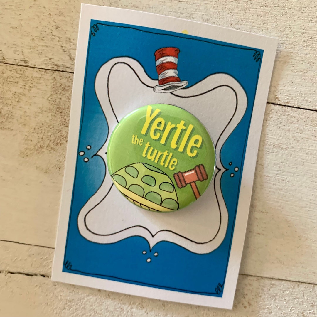 Yertle the Turtle Pinback, Button, Badge, Pin, Magnet Seussical the ...