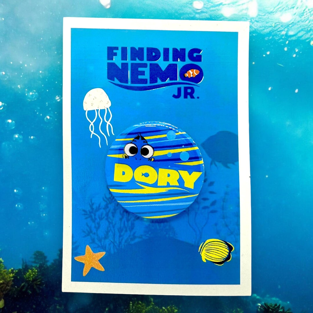 Finding Nemo the Musical Jr.& Kids Dory Character Pin, Magnet, Button ...