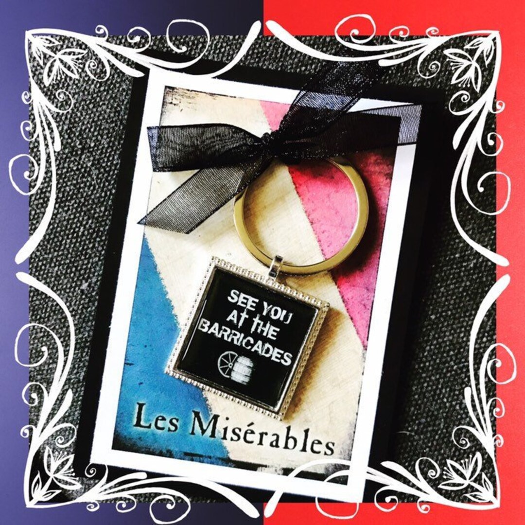 Les Misèrables Inspired, Key Chain, Key Ring, Musical Theatre ...