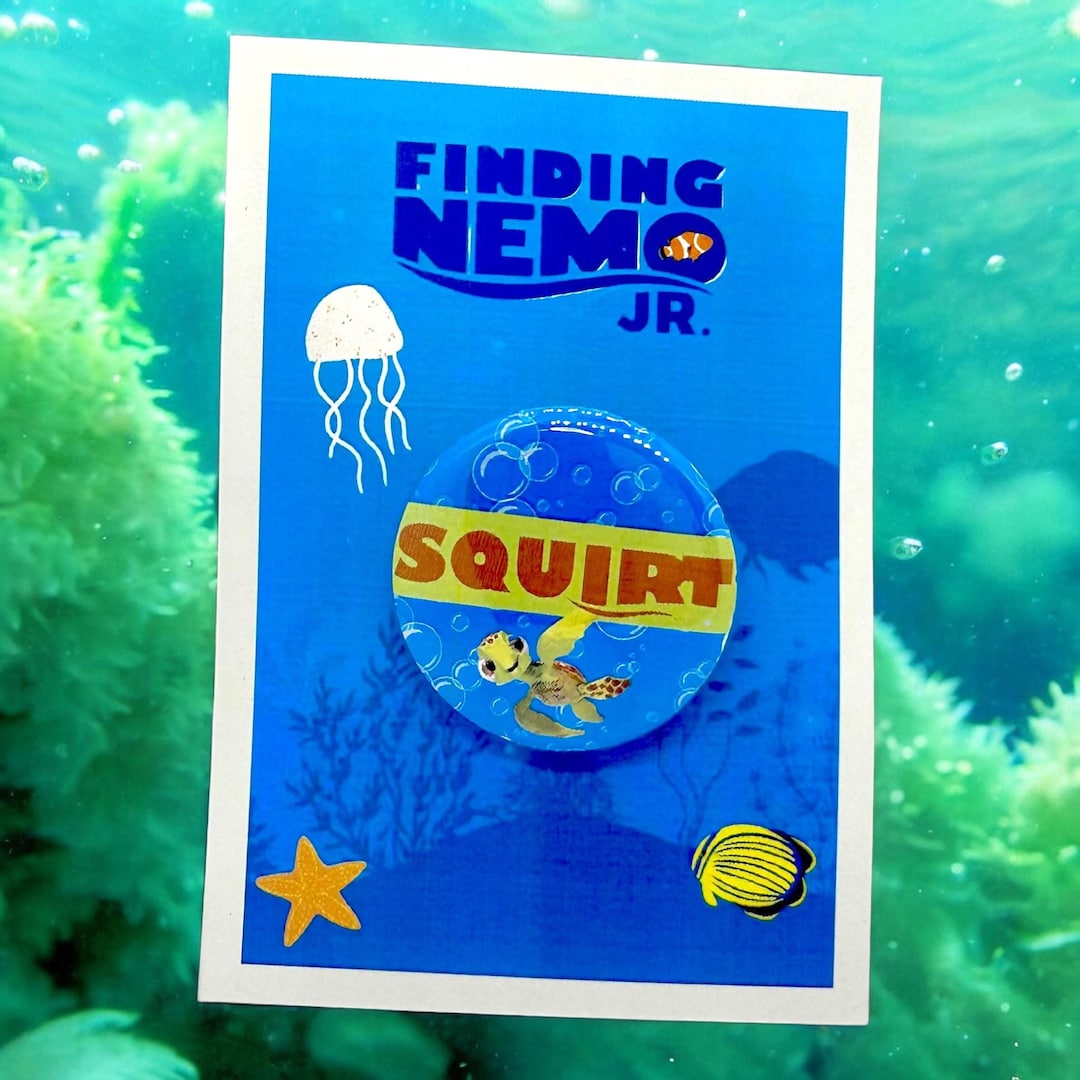 Finding Nemo the Musical Jr.& Kids Squirt Sea Turtle Character Pin ...