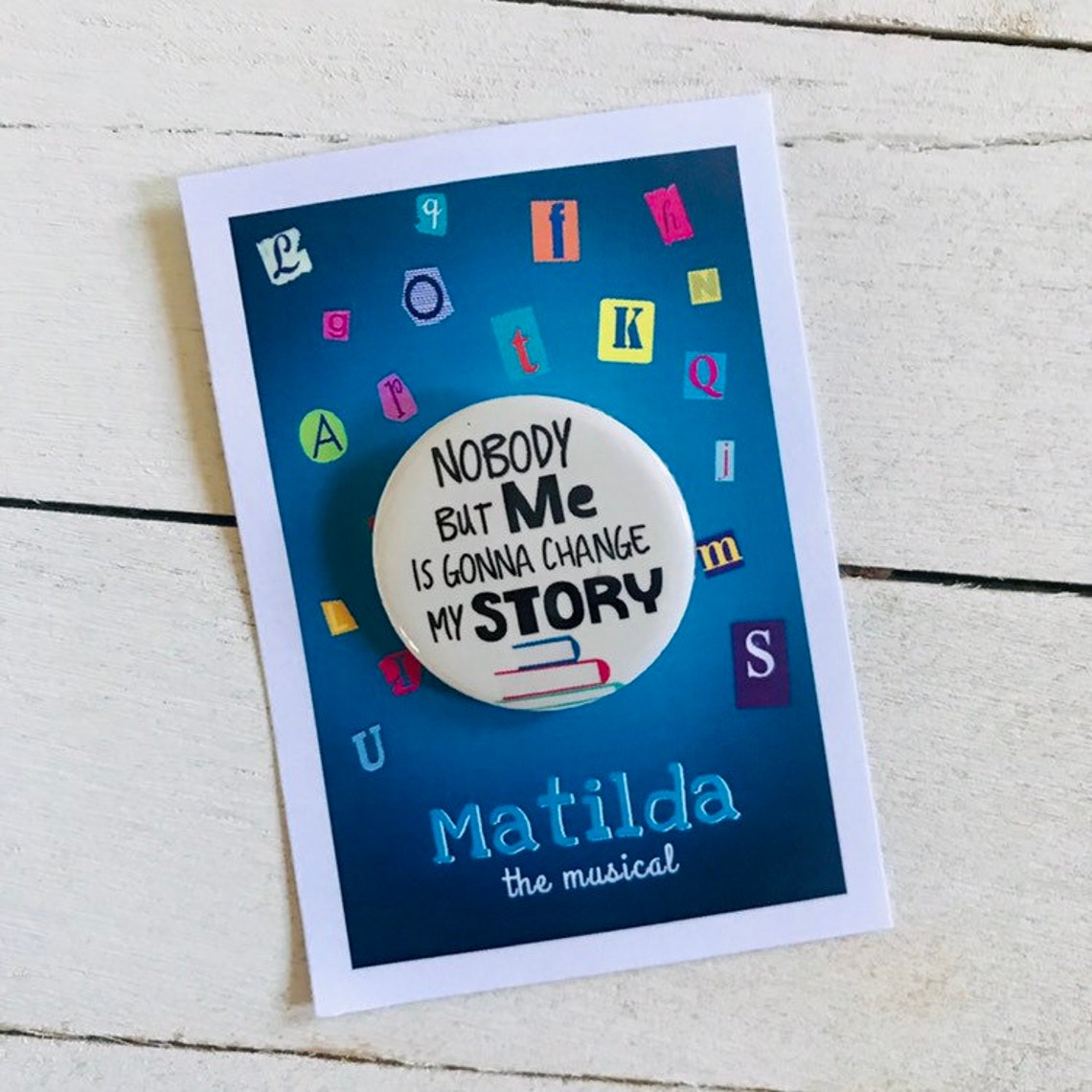 Matilda the Musical Inspired MY STORY Pinback Button Badge - Etsy
