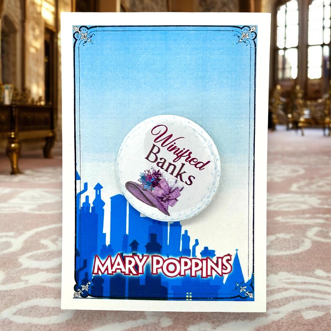 Mary Poppins the Musical Inspired Mrs. Winifred Banks Character Pin ...