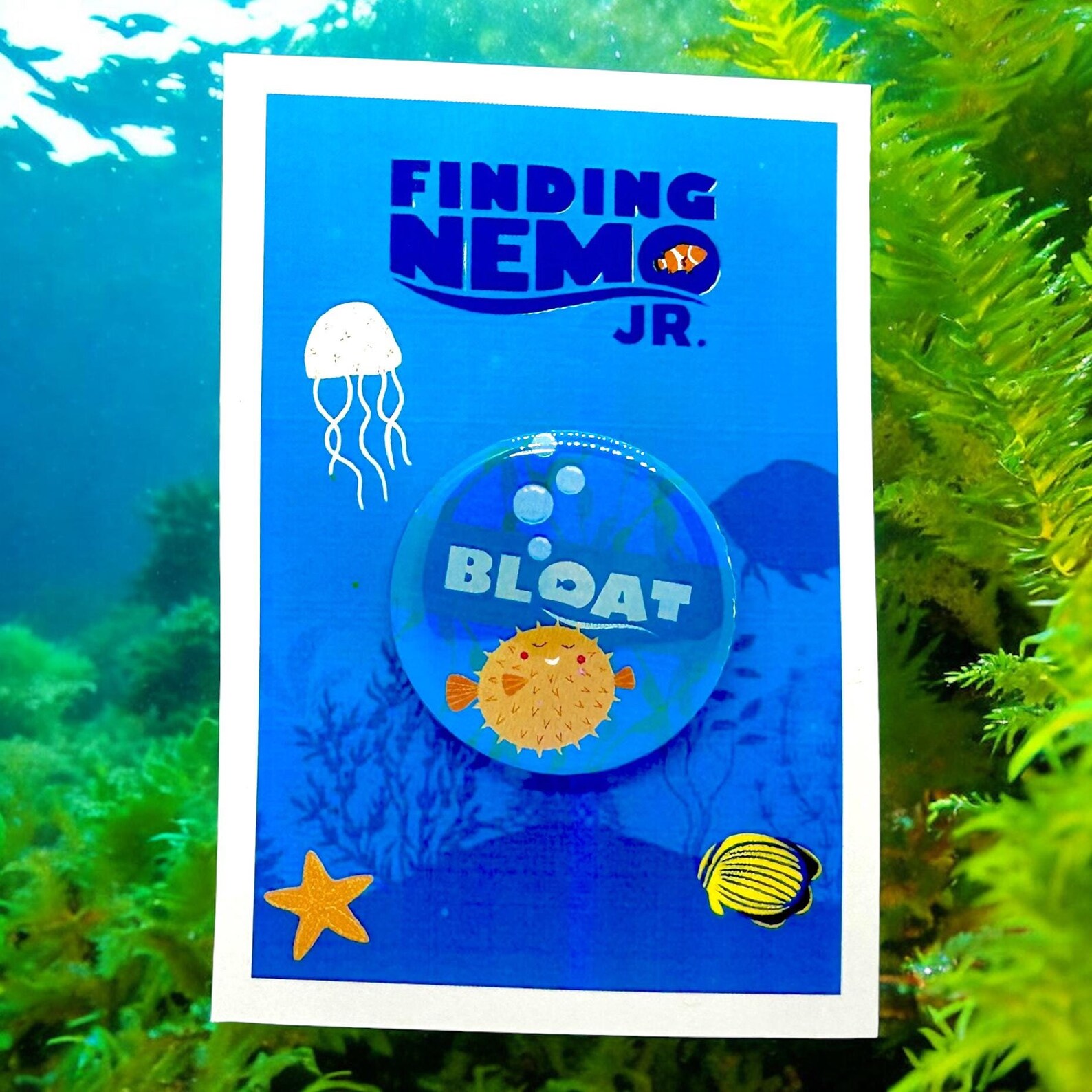 Finding Nemo the Musical Jr.& Kids Bloat Character Pin, Magnet, Button ...