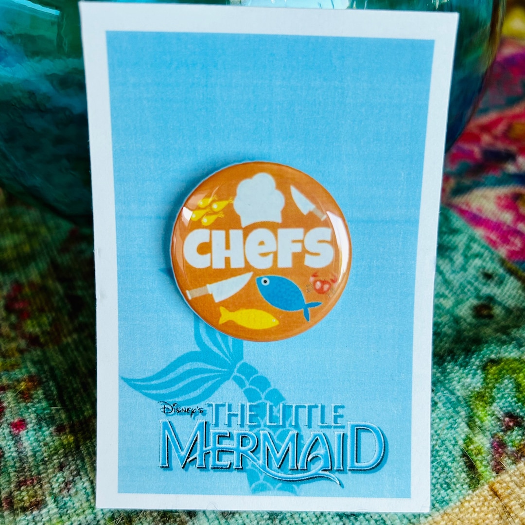 Little Mermaid the Musical Inspired Chefs Pin, Magnet, Button, Badge ...