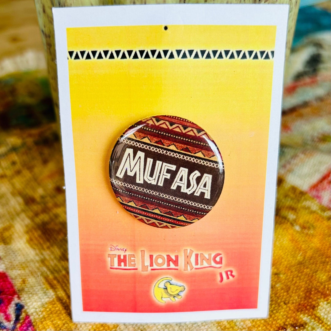 Lion King Jr, Lion King Kids, Mufasa Inspired Pin, Pinback, Badge ...