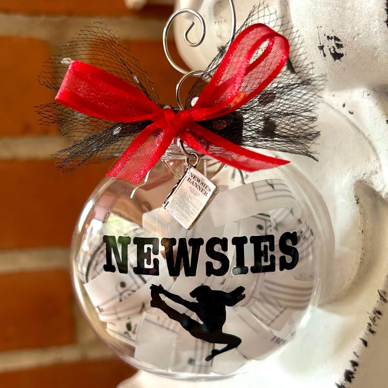 NEWSIES the Musical Inspired Holiday Ornament Musical Theatre Gift - Etsy