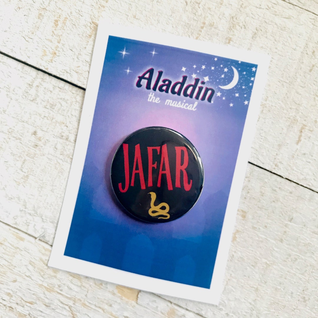 Aladdin the Musical JAFAR Character Inspired Pin, Magnet, Button ...