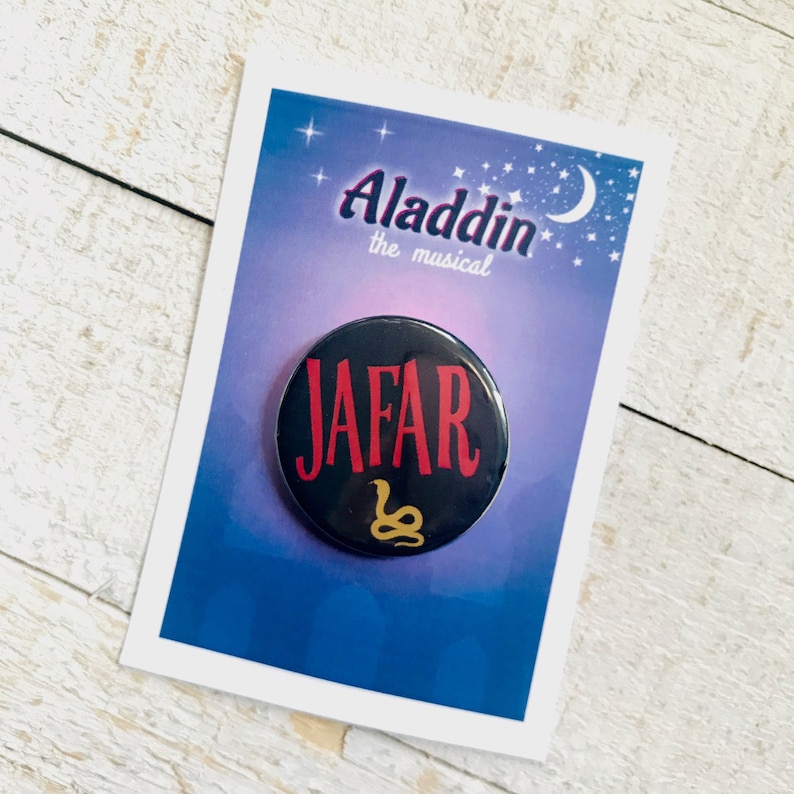 Aladdin the Musical JAFAR Character Inspired Pin Magnet - Etsy