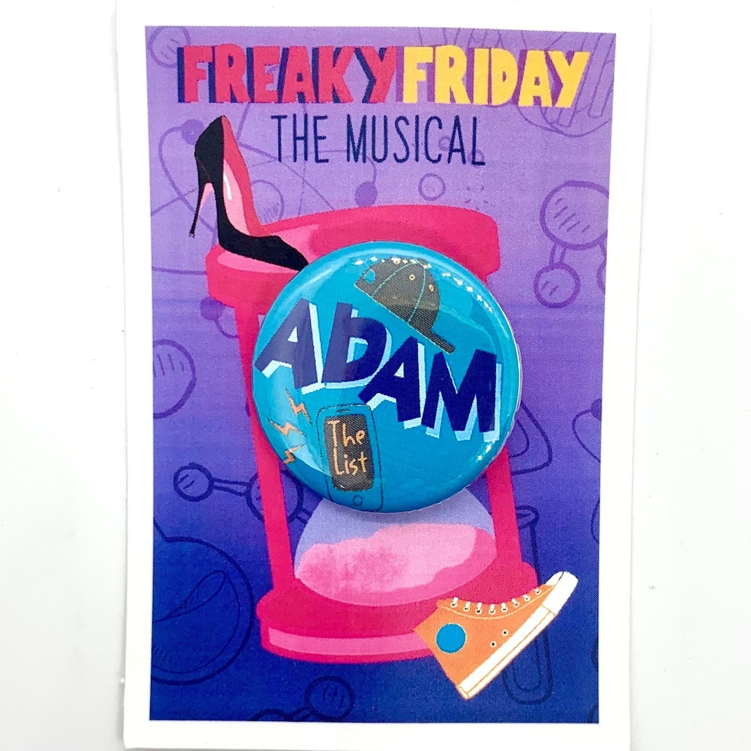Freaky Friday the Musical Adam Inspired Pin, Badge, Magnet, Button ...