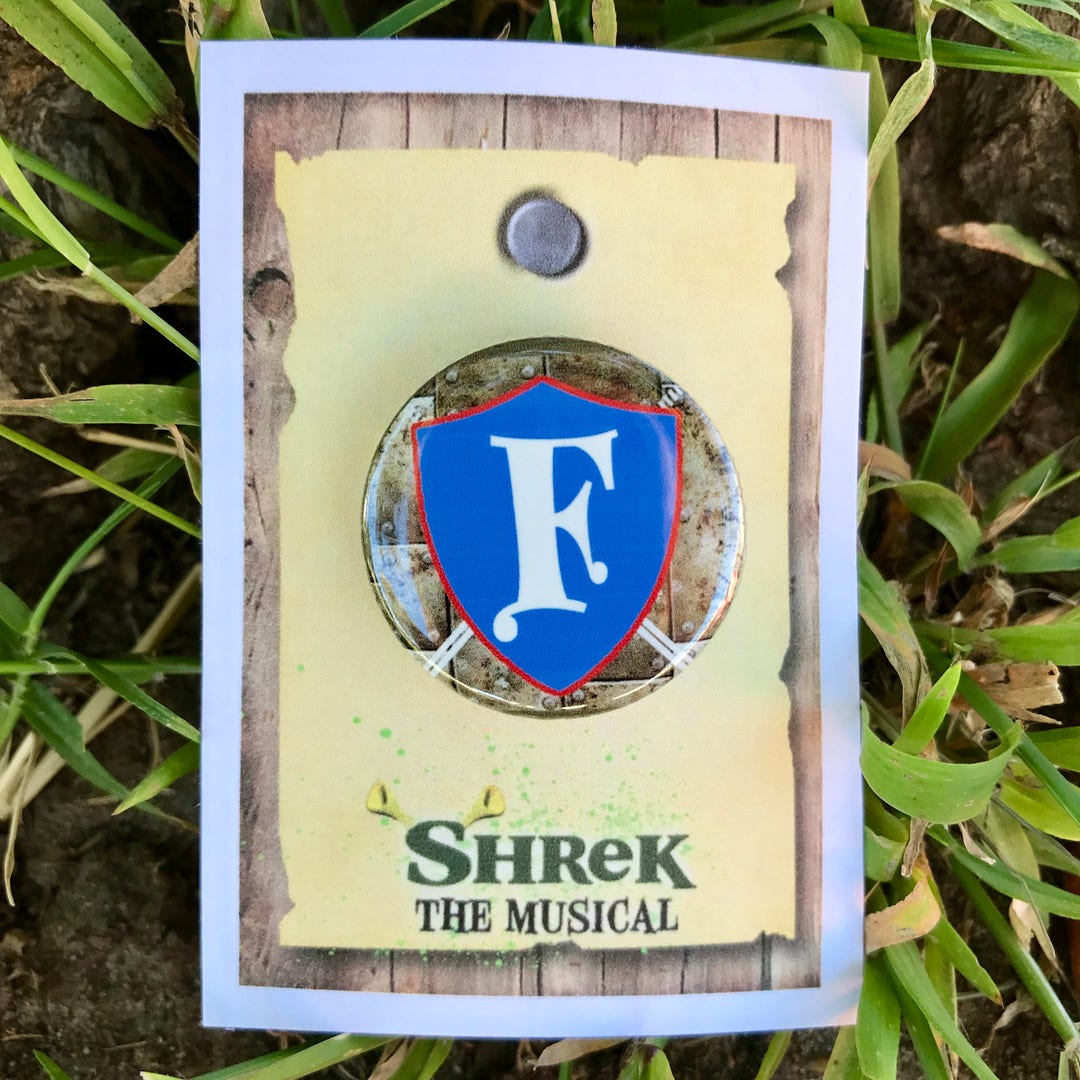 SHREK Musical Inspired Pin, Pinback Musical Theatre - Etsy