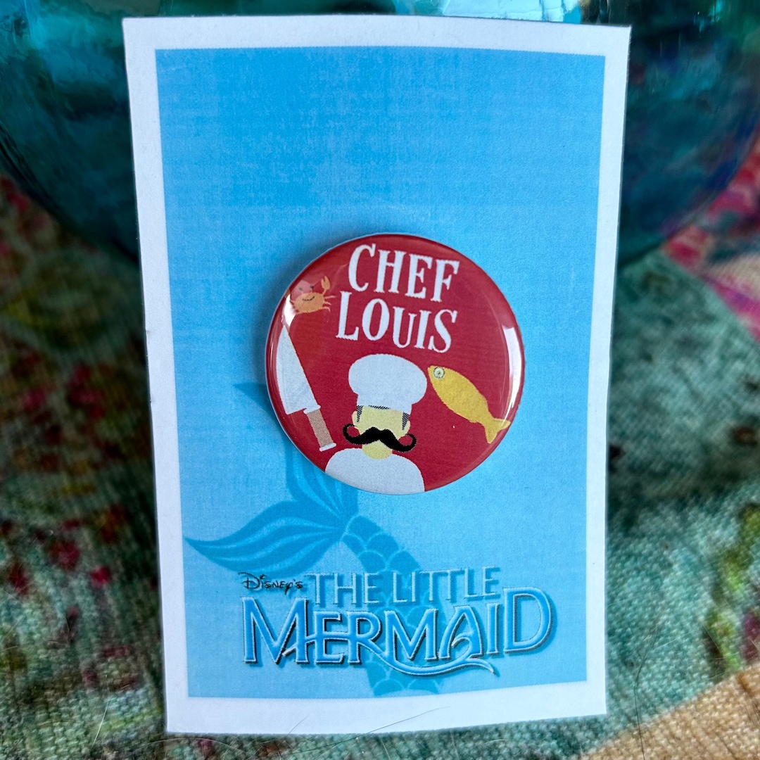 Little Mermaid the Musical Inspired Chef Louis Pin, Magnet, Button ...