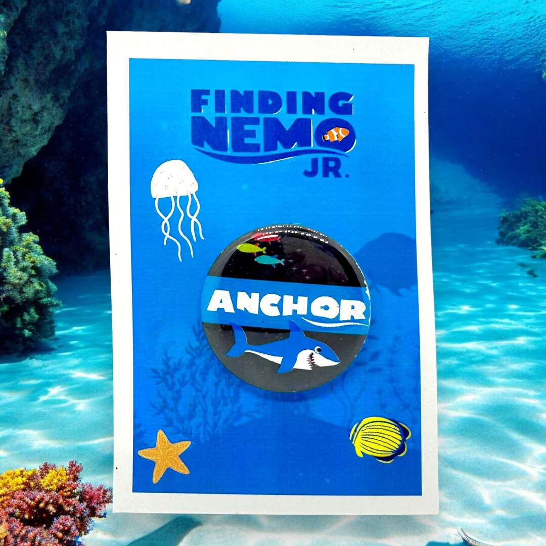 Finding Nemo the Musical Jr.& Kids Anchor the Shark Character Pin ...