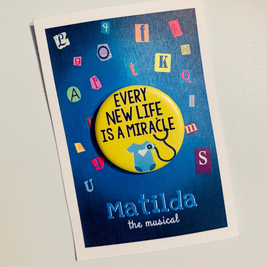 Matilda the Musical Doctor Inspired Pinback, Button, Badge, Magnet ...