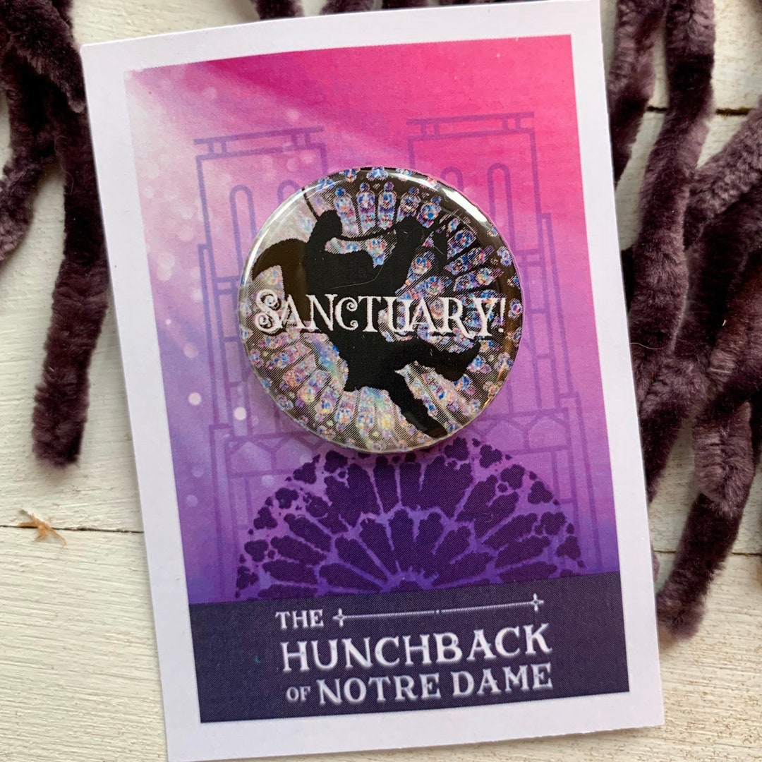 HUNCHBACK of Notre Dame, Sanctuary Inspired Pin, Pinback, Button, Badge ...