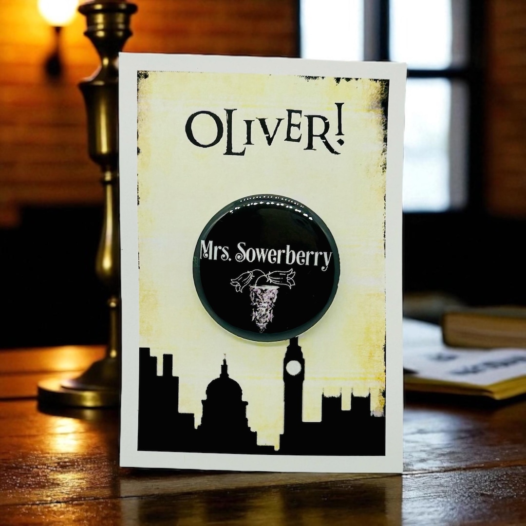 Oliver! the Musical, Mrs. Sowerberry Pin, Button, Badge, Pinback ...