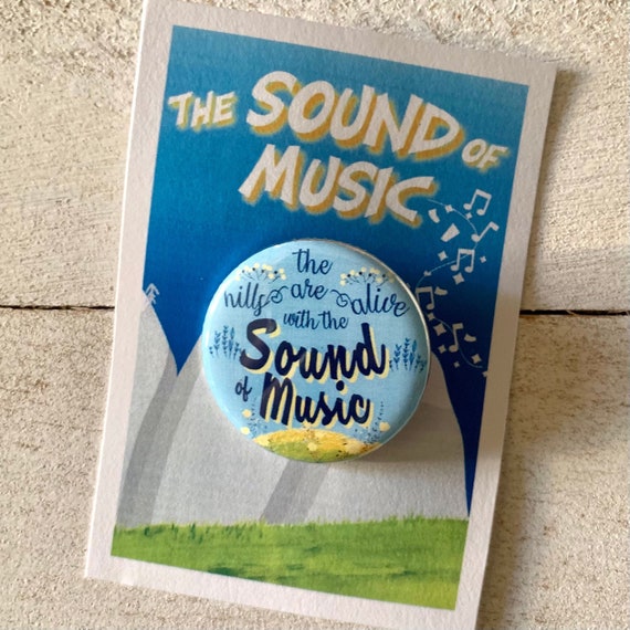Sound of Music Inspired Pin Pinback Button Magnet Musical | Etsy