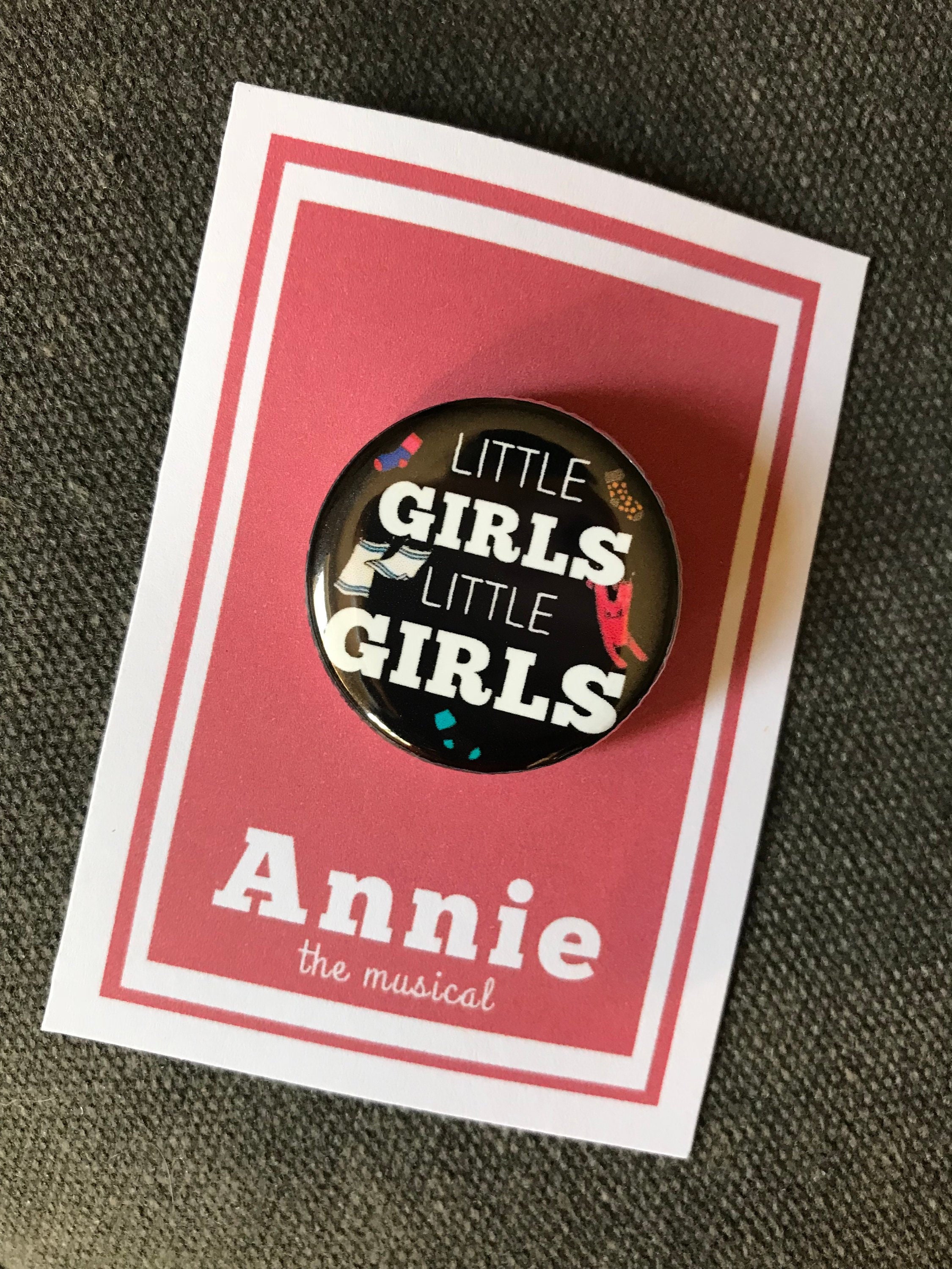 Annie the Musical, Little Girls, Miss Hannigan, Pinback, Button ...