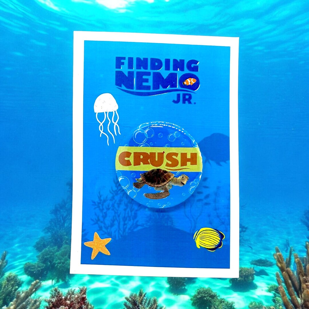 Finding Nemo the Musical Jr.& Kids Crush Sea Turtle Character Pin ...