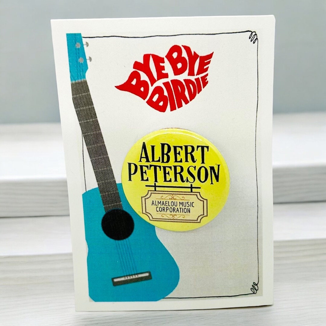Bye Bye Birdie the Musical Albert Peterson Inspired Pinback, Button ...