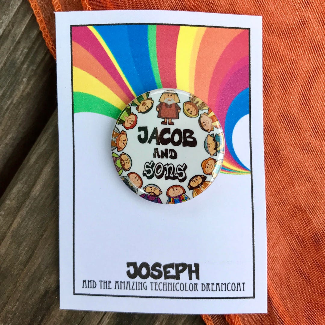 Joseph and the Amazing Technicolor Dreamcoat Inspired Pin, Pinback ...