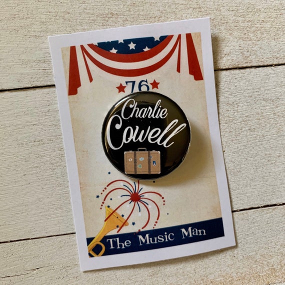 The Music Man the Musical Inspired Charlie Cowell Pinback | Etsy