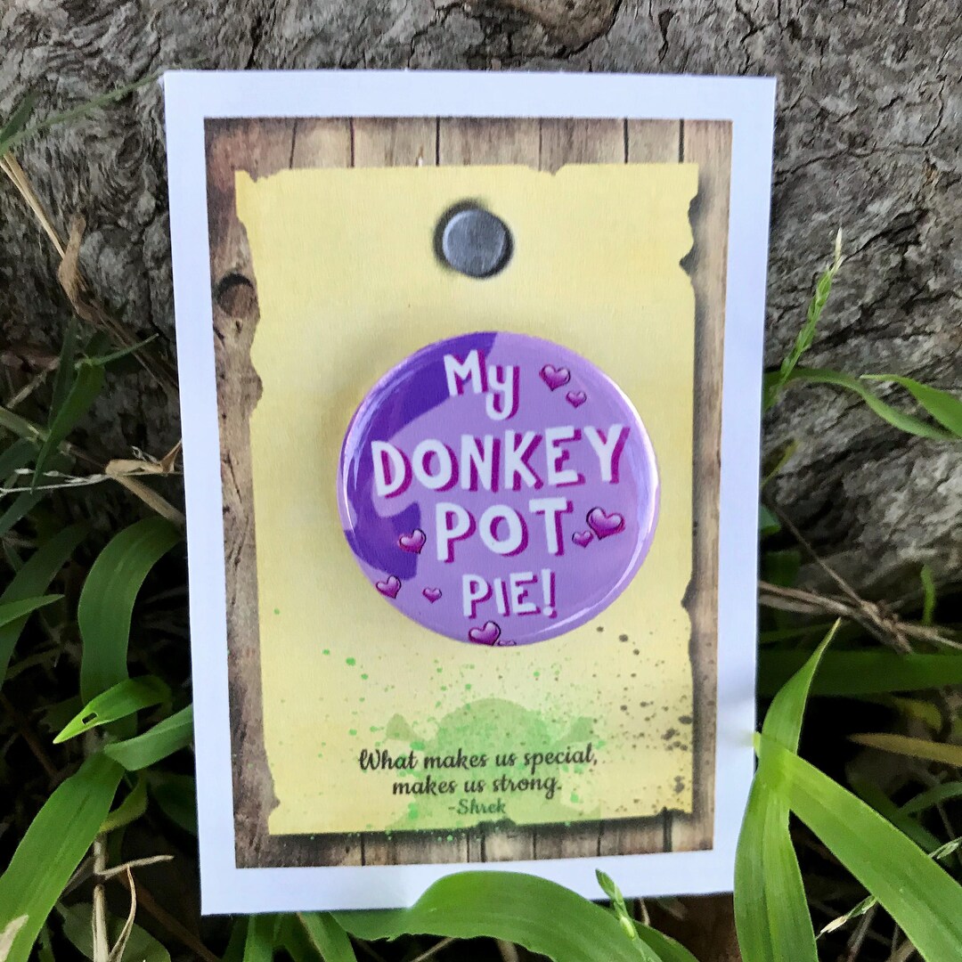 SHREK Musical Inspired Pin, Pinback, Dragon, Donkey Pot Pie, Musical ...