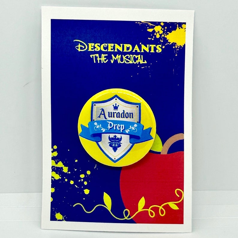 Descendants the Musical Auradon Prep Inspired Pin, Badge, Magnet ...
