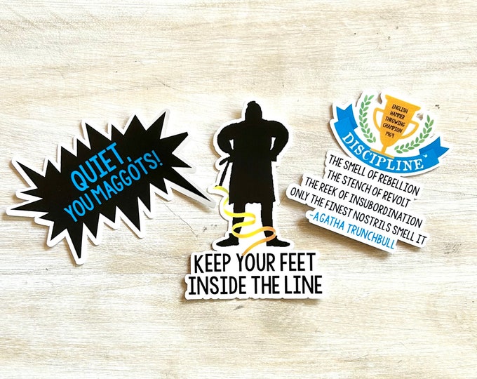 Matilda the Musical Agatha Trunchbull Inspired Sticker Pack 3 Count - Etsy