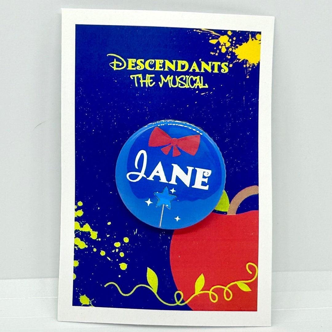Descendants the Musical Jane Inspired Pin, Badge, Magnet, Button ...
