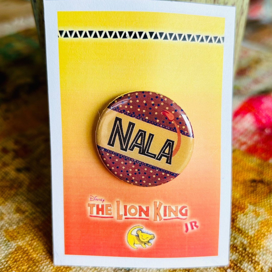 Lion King Jr, Lion King Kids, Nala Inspired Pin, Pinback, Badge, Button ...