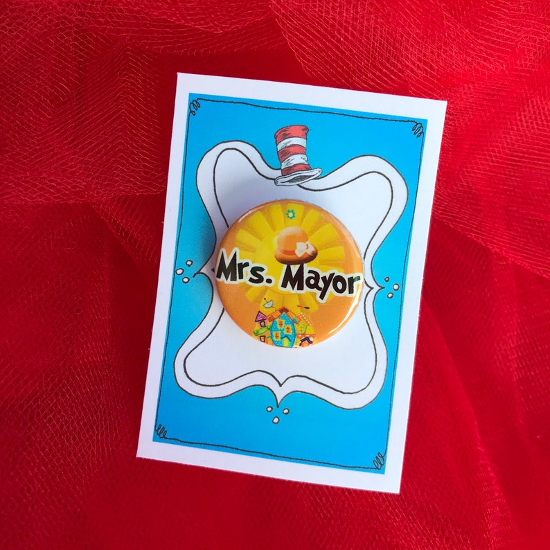 Seussical-inspired Pin Pinback Button Mr Mayor - Etsy