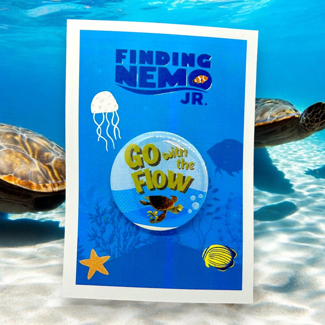 Finding Nemo the Musical Jr.& Kids Go With the Flow Pin, Magnet, Button ...