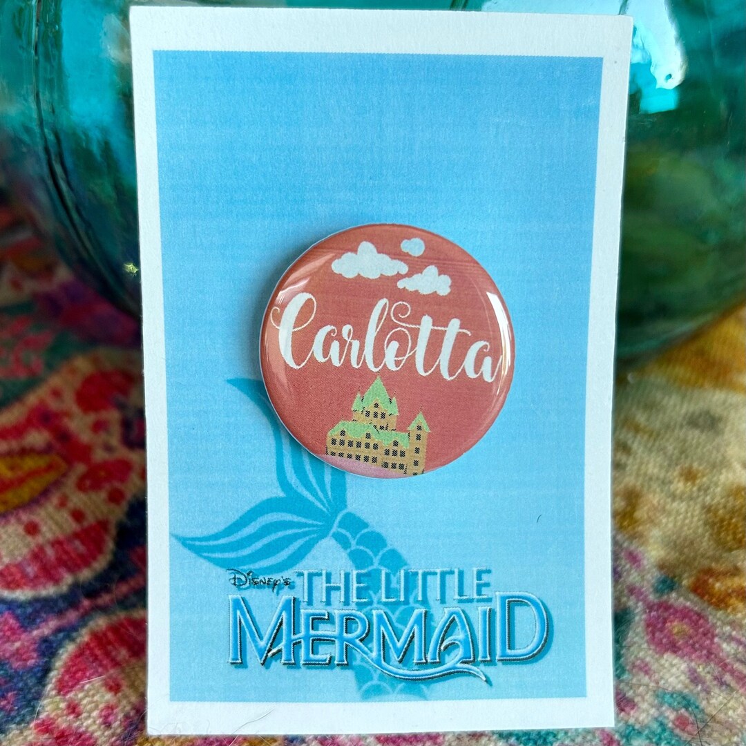 Little Mermaid the Musical Inspired Carlotta Pin, Magnet, Button, Badge ...