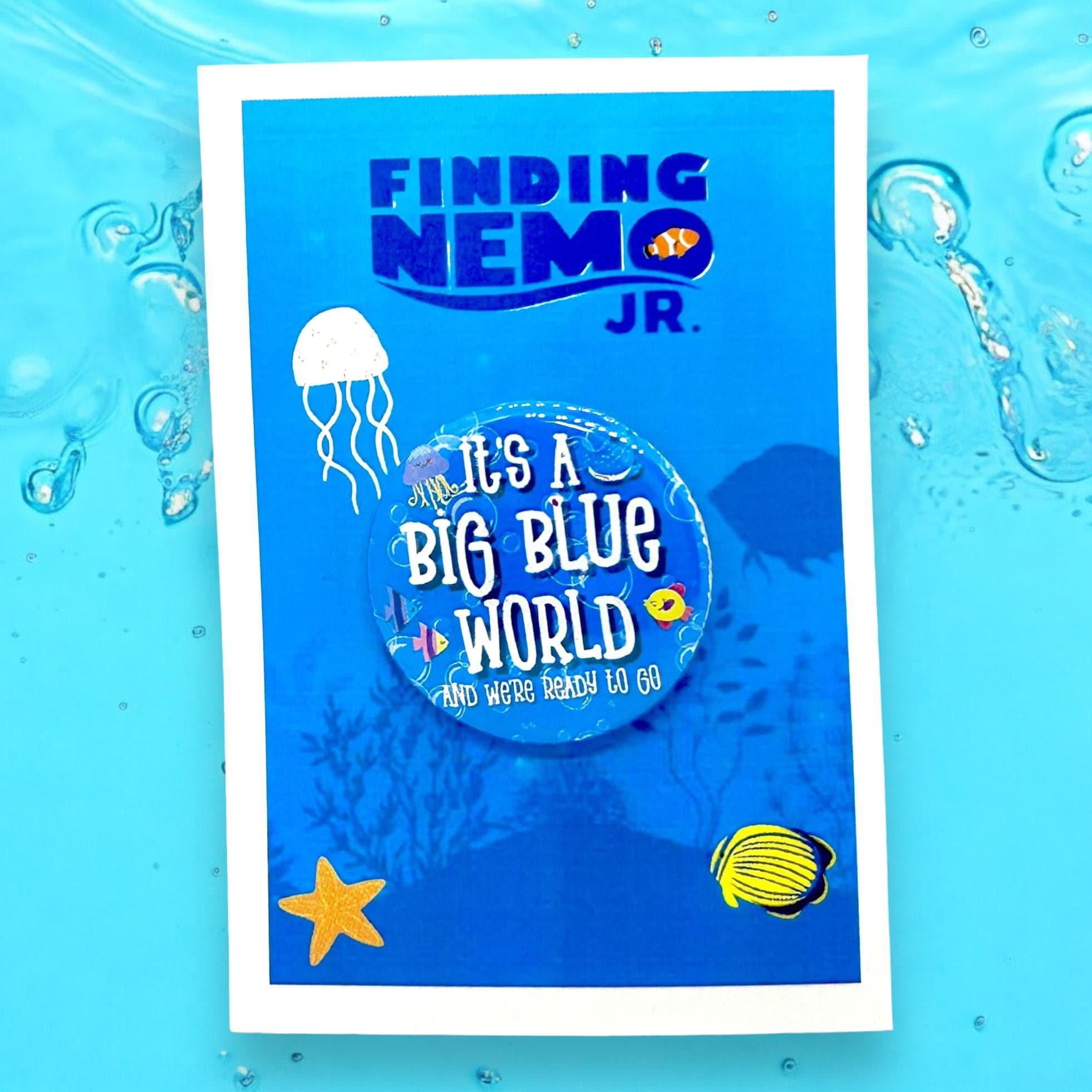 Finding Nemo the Musical Jr.& Kids Inspired Big Blue World Pin, Magnet ...