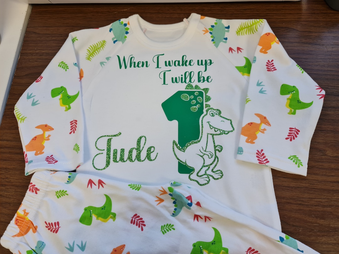When I Wake up I Will Be 1 Pjs, Second Birthday Gift, Birthday Eve ...