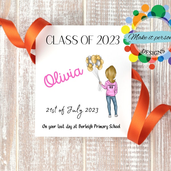 School Leavers Card - Etsy UK