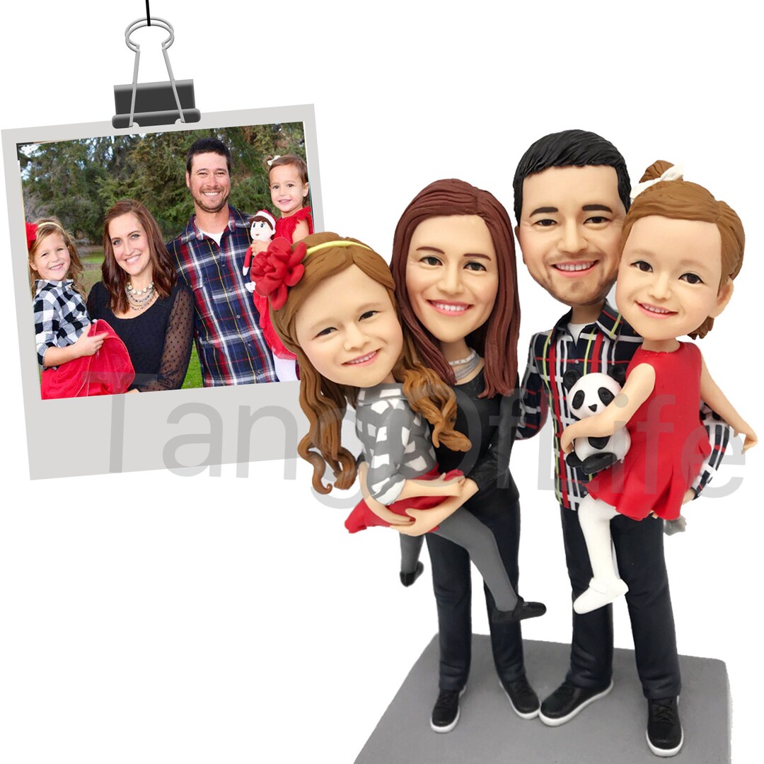 Custom Family Bobbleheads, Unique Family Christmas Gifts, Cool Family ...