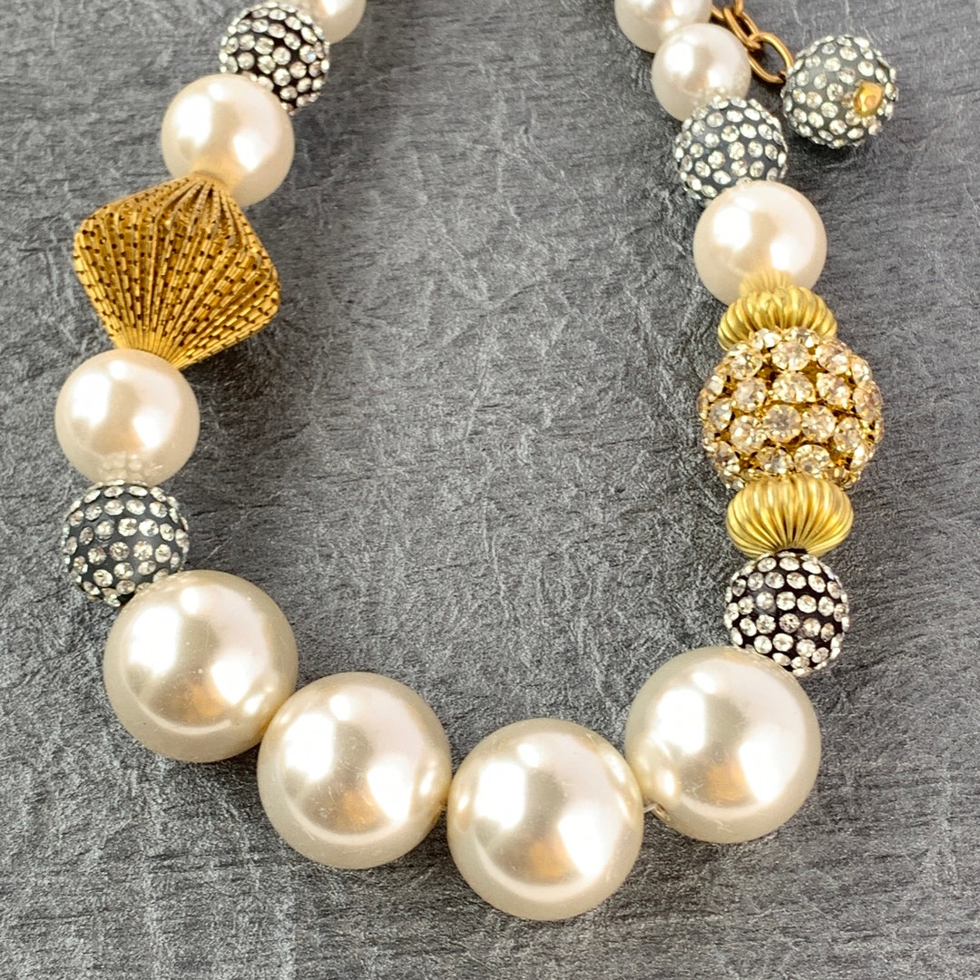 Lenora Dame Classic Pearl Queen Mum Choker Necklace - Etsy